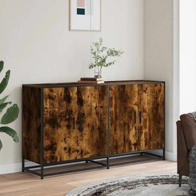 Příborník kouřový dub 134 x 35 x 76 cm kompozitní dřevo 3300817