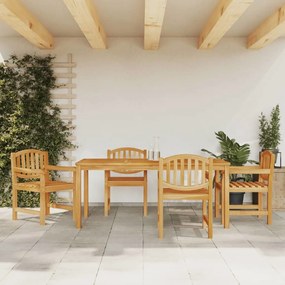 vidaXL 5dílný zahradní jídelní set masivní teakové dřevo [3157933]
