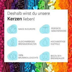 HARIBO Vonná svíčka Melon Mix / Vonná svíčka / dárková krabička / 85 g