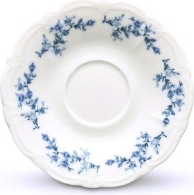 Bílý/modrý porcelánový podšálek ø 12 cm Retro – BonBistro