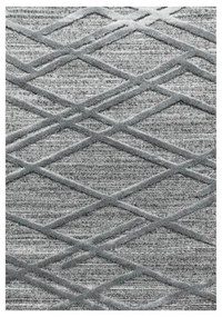 Kusový koberec Pisa 4706 grey Kruh průměr 120 cm