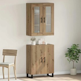 Vysoký bufet 2 ks dub artisan 69,5 x 34 x 180 cm 3394522