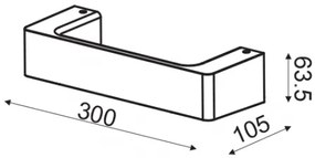 ACA Lighting LED nástěnné dekorativní svítidlo FOGA 6W/230V/3000K/500Lm/110°/IP20, černé