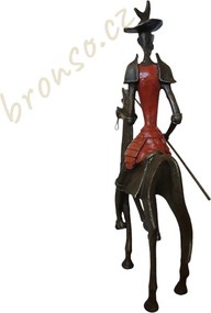 Don Quijote na koni – bronzová socha rytíře ve stylu Salvadora Dalího