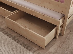 ADRK Furniture Postel Domek Artes II s matrací CH-ART-II-P-200-M