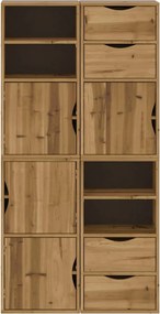 Boční skříňky 4 ks "ODDA" 40x24x79 cm Borovicový masiv 3365348