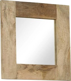 vidaXL Zrcadlo z masivního mangovníkového dřeva 50 x 50 cm [246301]