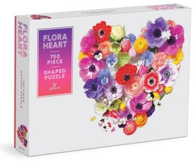 Galison Puzzle Květinové srdce 750 dílků