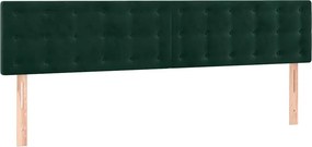 Box spring postel s matrací tmavě zelená 180x200 cm samet 3141560