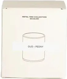 SO.SLOW Metal Tins Vonná svíčka - Oud Peony 315g