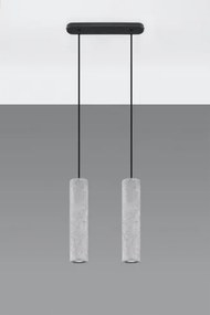 Lustr SOLLUX Luvo 2 GU10 2x40W bez zdroje SL.0654 beton