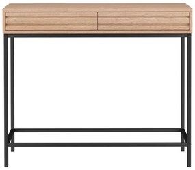 Konzolový stolek s deskou v dubovém dekoru v přírodní barvě 35x90 cm Celine – Støraa