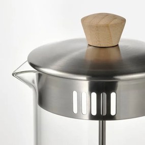 IKEA 365+ Konvice na čaj/kávu, čiré sklo/nerezavějící ocel, 1 l