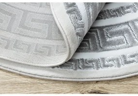 Dywany Luszczow Kusový koberec, kulatý GLOSS  2813 27, rám, řecký šedá Rozměr koberce: 120 cm KRUH