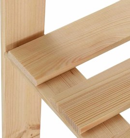 5patrový úložný regál rohový 82,5x82,5x170 cm masivní borovice 327323