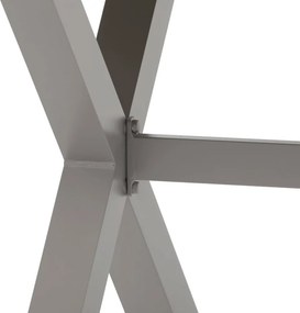 Stůl zahradní 180x100x75, deska polywood v dekoru světlého dubu, hliníková konstrukce, béžová barva