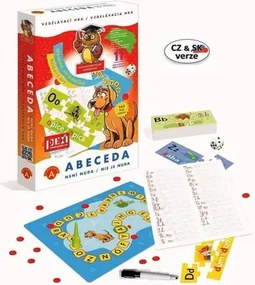 PEXI Vzdělávací hra Abeceda není věda / 29 sad puzzle písmen / stírací