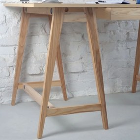 Dřevěný rohový pracovní stůl RAGABA LUKA 135 x 85 cm, levý