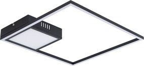 Rabalux Černé stropní LED svítidlo Sirius 400x400mm 30W 5286