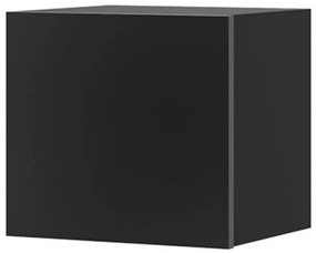 Konsimo Sp. z o.o. Sp. k. Nástěnná skříňka PAVO 34x34 cm lesklá černá KO0185
