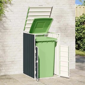 vidaXL Box na 1 popelnici 72 x 81 x 115 cm ocel [4006171] Barva: Šedá