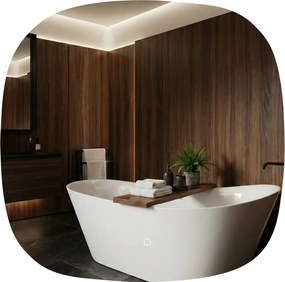 Tutumi Zrcadlo 70x70 cm s regulovatelným LED osvětlením HOM-01519