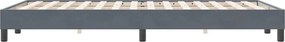 Postel Box Spring bez matrace tmavě šedá 120x220 cm samet 3315868