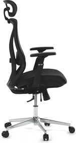 Ergonomická kancelářská židle NILS - černá síťovina