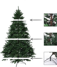 Umělý stromek NORDMANN, výška 150 cm, plast, zelený, outlet