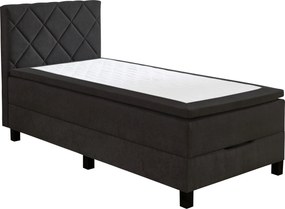 XXXLutz POSTEL BOXSPRING, 120/200 cm, černá Carryhome - Postele s úložným prostorem - 002157037006
