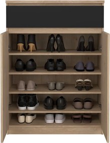 FALCO Botník Simplicity 209 jackson hickory/černý mat