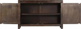 Příborník vyřezávaný design 110 x 35 x 70 cm masivní mangovník 247765