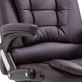 Kancelářská židle černá umělá kůže 20232