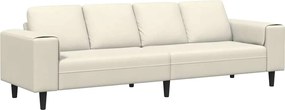Pohovka do obývacího pokoje Krémová 250 x 77 x 76 cm 3335098