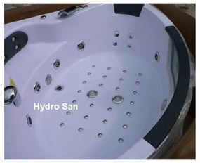 NIKIDO HydroMasážní vana TIGA 152x152x60 s ohřívačem