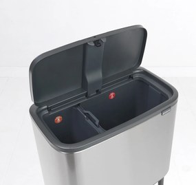 Brabantia BO Touch Bin 11+23L matná ocel otiskuvzdorná