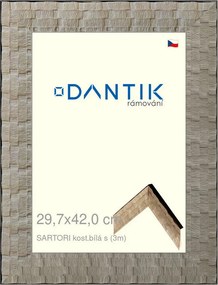 DANTIK rámeček 29,7x42 | SARTORI kost.bílá s (Plexi Čiré)