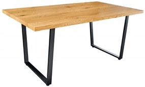 Noble Home Přírodní dřevěný jídelní stůl Loft 160 cm