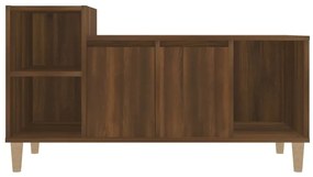 TV skříňka hnědý dub 100x35x55 cm kompozitní dřevo - Default Title