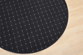 Condor Carpets Kusový koberec Udinese antracit kruh - 67x67 (průměr) kruh cm