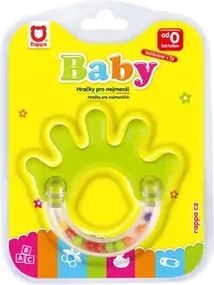 RAPPA Chrastítko ve tvaru ruky / Pastelové barvy