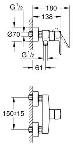 GROHE 242082432 - Sprchová baterie START DN 15 černá