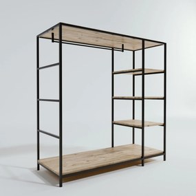 Kalune design Otevřená šatní skříň AMBERG 180x180 cm