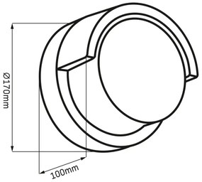 LED Venkovní nástěnné svítidlo ESSEN LED/10W/230V IP44 černá