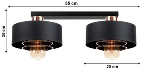 Přisazený lustr VEST 2xE27/60W/230V