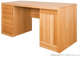 dřevěný bukový psací stůl, PC stolek z masivního dřeva buk BR402 pacyg