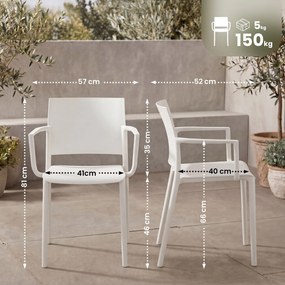 Židle Valtor – bílá