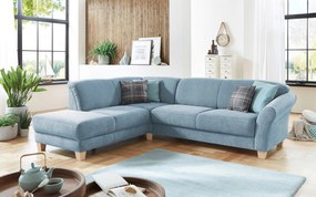 XXXLutz ROHOVÁ SEDAČKA, textil, světle modrá Sit & More - Sedací soupravy - 000144005334