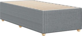 Rám postele bez matrace světle šedá 90 x 190 cm textil 3284900