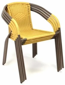 Garthen 35122 Sada 2 ks zahradní bistro židle - stohovatelná, béžová